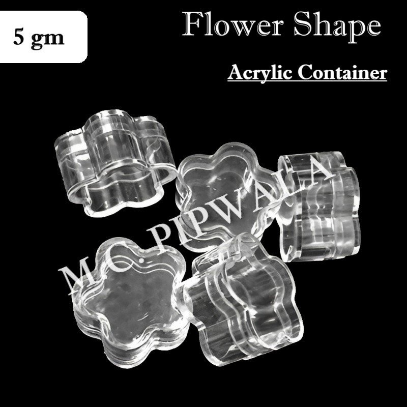 Flower Shape Container [5 gm (p.s. container)] – Mcpipwala