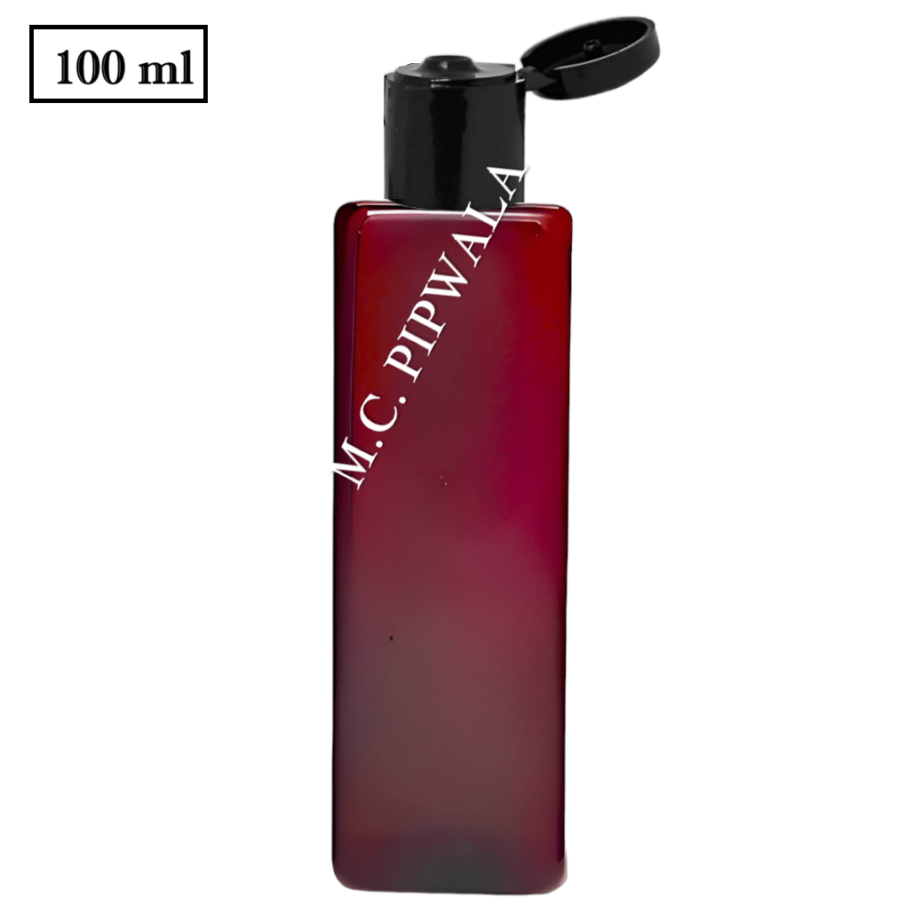 100 ml Amber bottle (Square flip-top cap bottle) – Mcpipwala