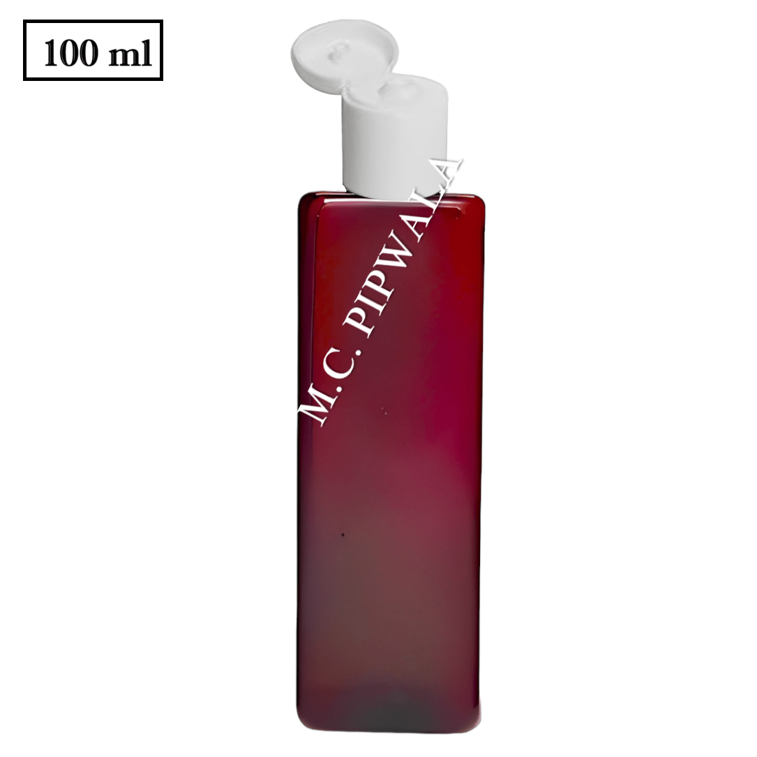 100 ml Amber bottle (Square flip-top cap bottle) – Mcpipwala